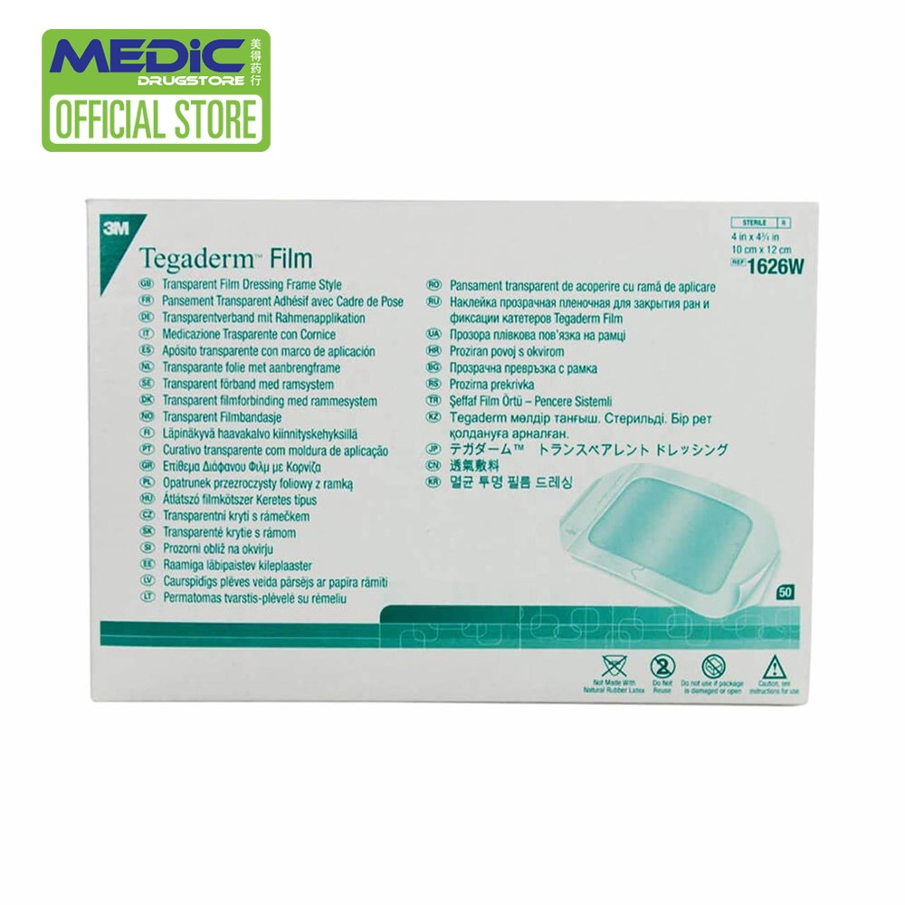 3M Tegaderm Film Ref 1626W 10x12cm 50s - By Medic Drugstore | Shopee ...