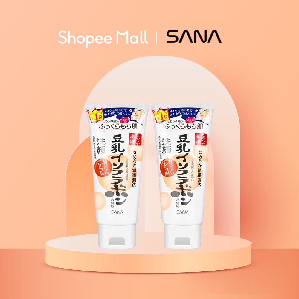 Sana x Shopee Brand Box - Nameraka Soy Milk Isoflavone Facial Cleanser 150g x 2pcs | Shopee ...