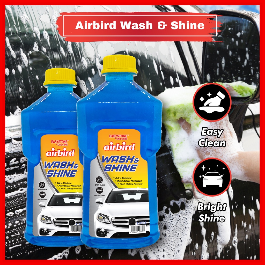 Airbird Wash & Shine 2 in 1 Car Shampoo 1L / 2L | Shopee Singapore