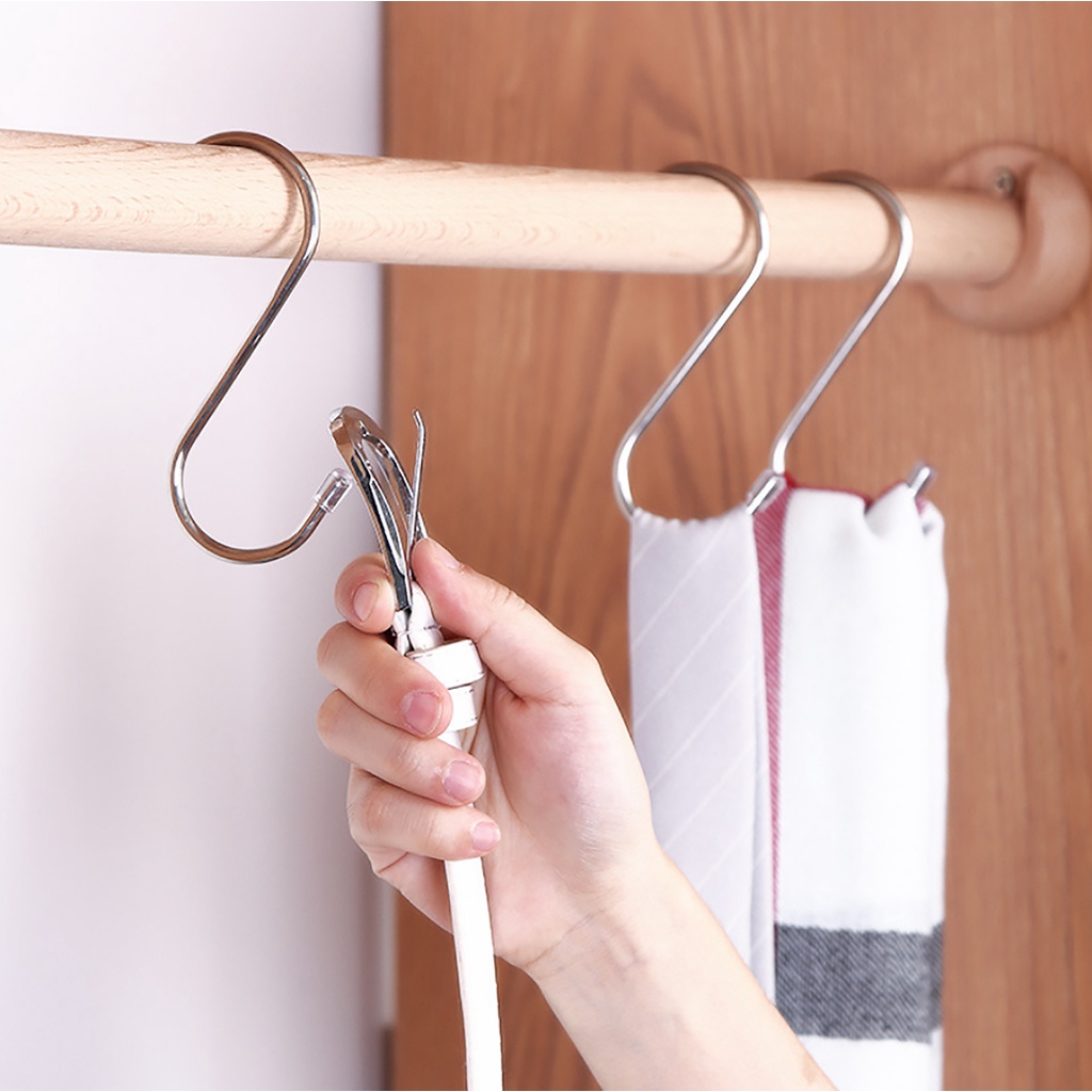 10 Pack S Shaped Hooks Heavy Duty Hooks /Stainless Steel Metal Hooks ...