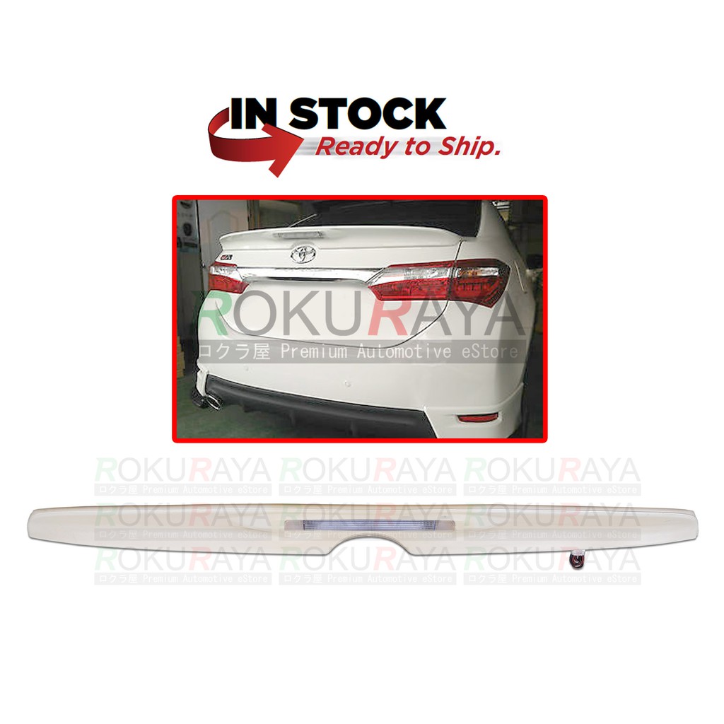 Toyota Corolla Altis 11th Gen (2014) ABS Plastic Rear Back Bonnet Bonet ...