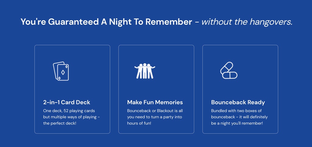 Bounceback™ or Blackout Poker Drinking Card Game [2 Boxes Bounceback ...