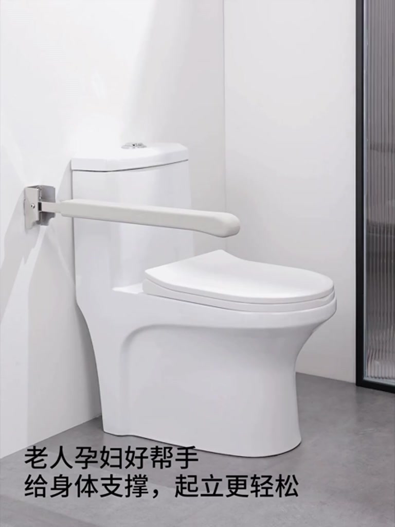 Bathroom Handrail Bathroom Safety Handrail Foldable Disabled Toilet ...