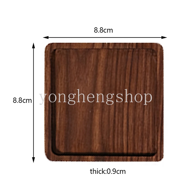 Creative Durable Wooden Coaster Tea Coffee Cup Mat Tray Placemat Non ...