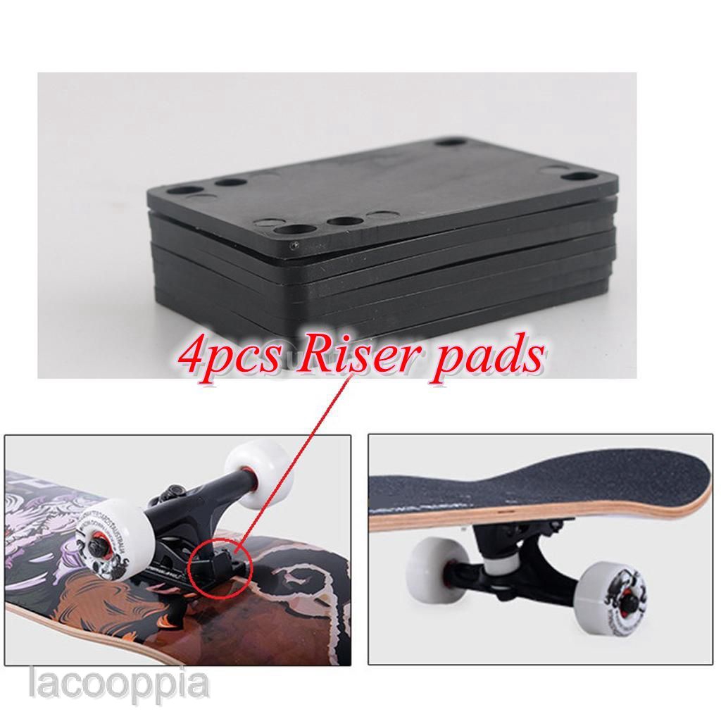 4PCS Skateboard Riser Pads Longboard PU Shock Pad | Shopee Singapore