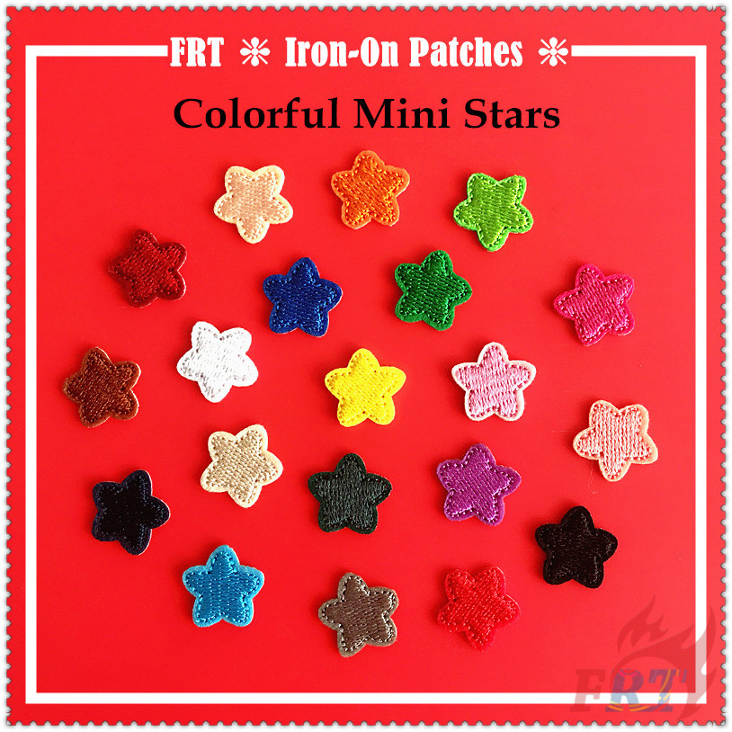 VSCO：Colorful Mini Stars Iron-on Patch 1Pc Colorful Pentagram Diy ...