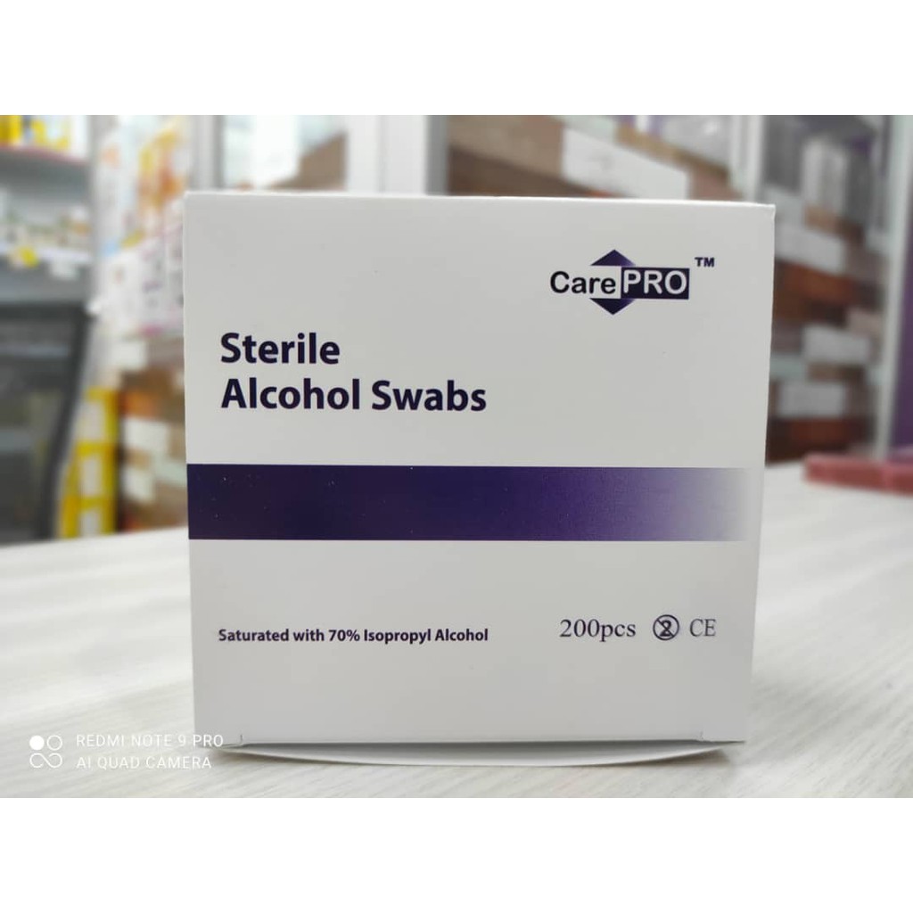 CarePro Sterile Alcohol Swabs 200pcs | Shopee Singapore