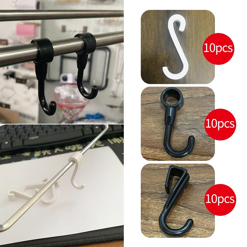 10 Pieces of S-shaped Plastic Hook-clothes Hook/clothes/hanger/hook ...