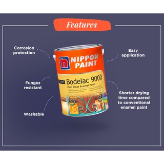 Nippon Paint Bodelac Gloss / Semi Gloss / Matt 9000 ( 1 Litre ...
