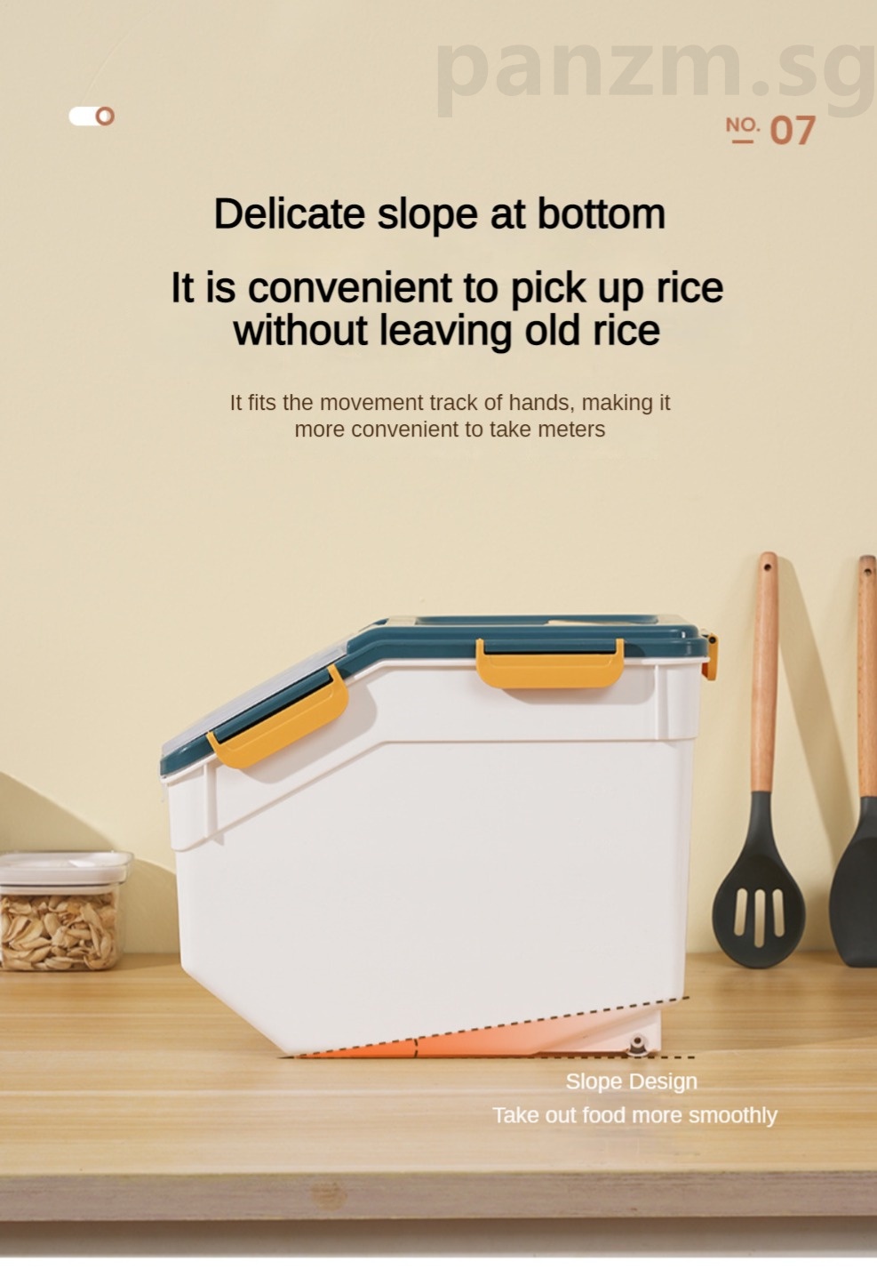 Pet Food Storage Bucket Large Capacity Kitchen Rice Storage Container ...