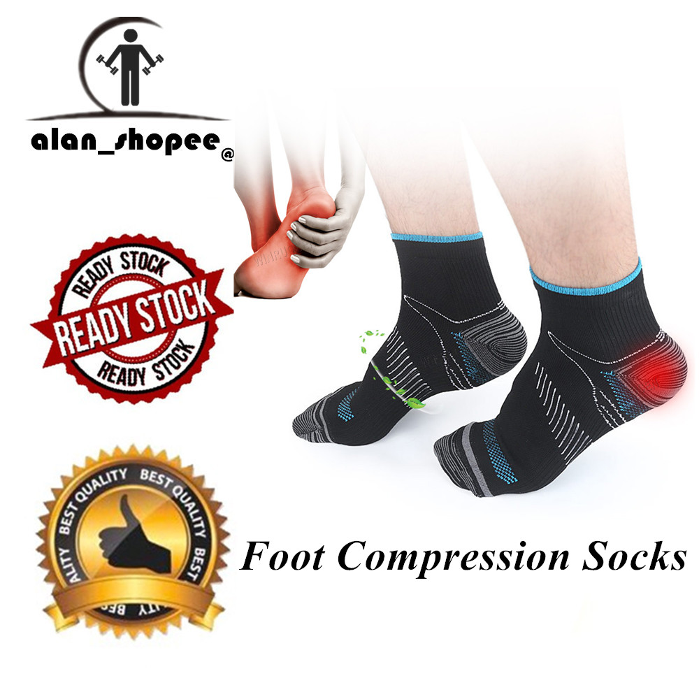 1Pair Foot Compression Socks For Men Women Plantar Fasciitis Heel Spurs ...