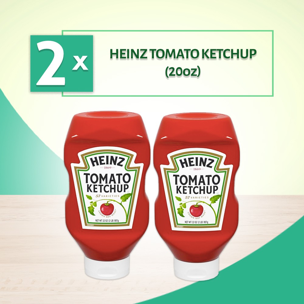 [Bundle of 2] Heinz Tomato Ketchup 20oz / 567g - Product of USA (Exp ...