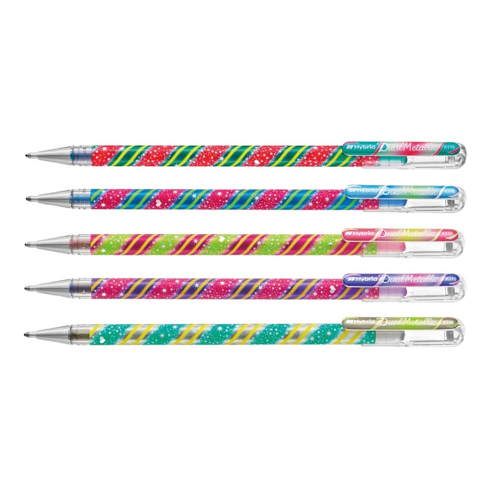 Pentel K110 1.0mm Hybrid Dual Metallic Gel Roller Pen (Limited Edition) | Shopee Singapore