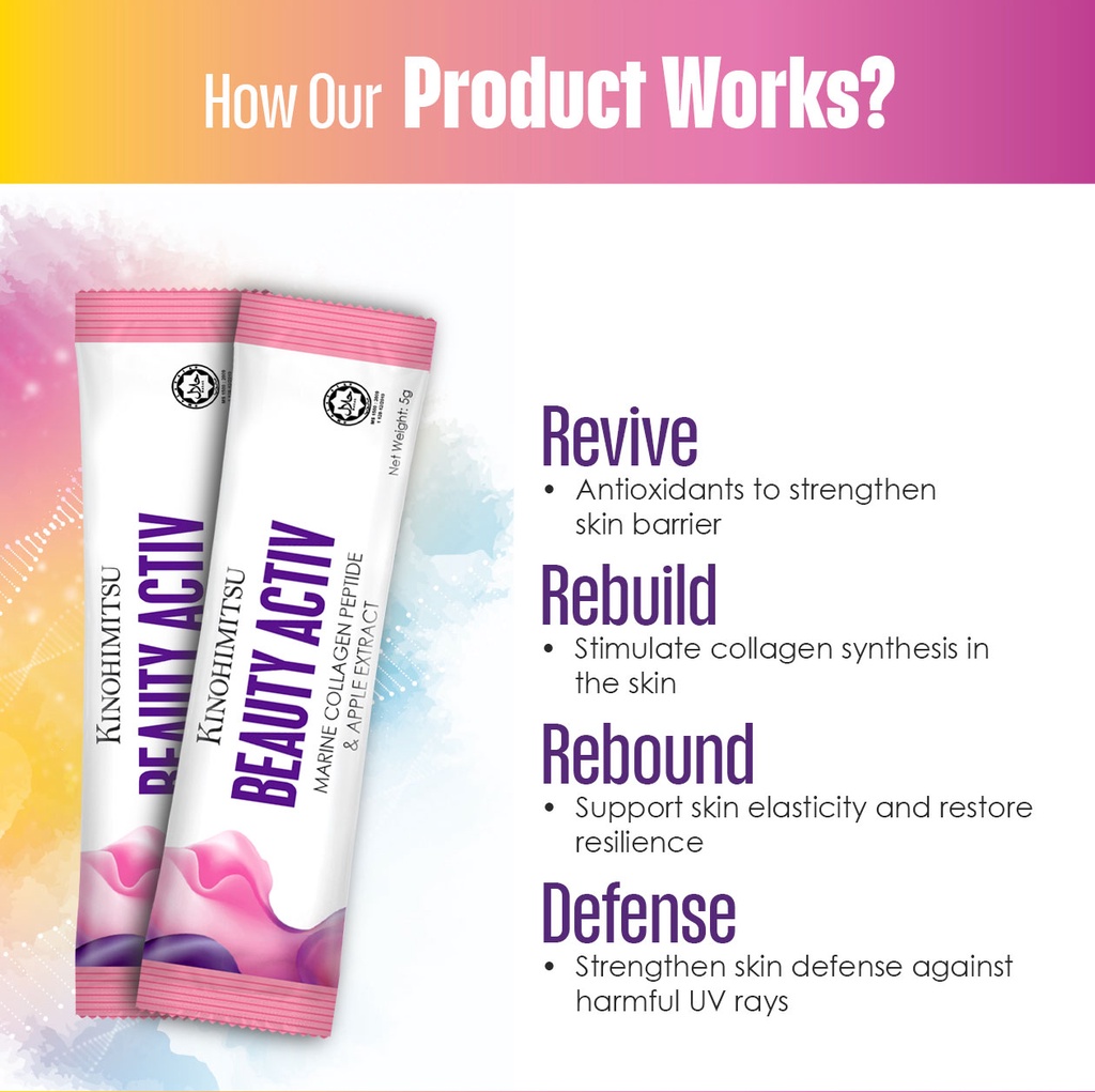 Kinohimitsu Beauty Activ Inner Beauty Supplement Sachet 5g - Skin Glow ...