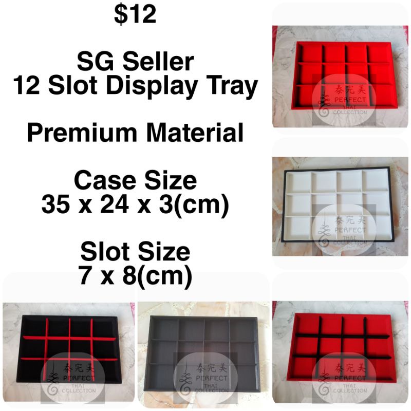 [Thai Amulet 12 Slot Display Tray Case] *MANY DESIGNS* 泰国佛牌展示壳 | Shopee ...
