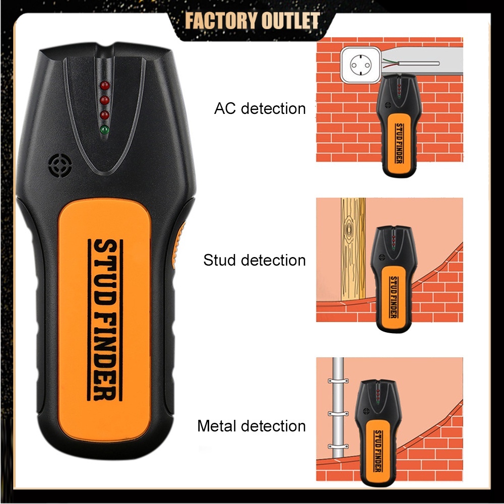 Scanner Wood Studs Metal AC Copper Wire Depth Sniffer Wall Electrical ...