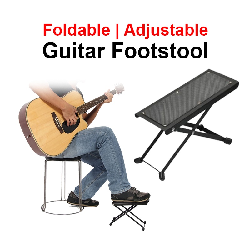 Classical Guitar Foot Pedal Adjustable Gitar Foot Stool Alat Muzik ...