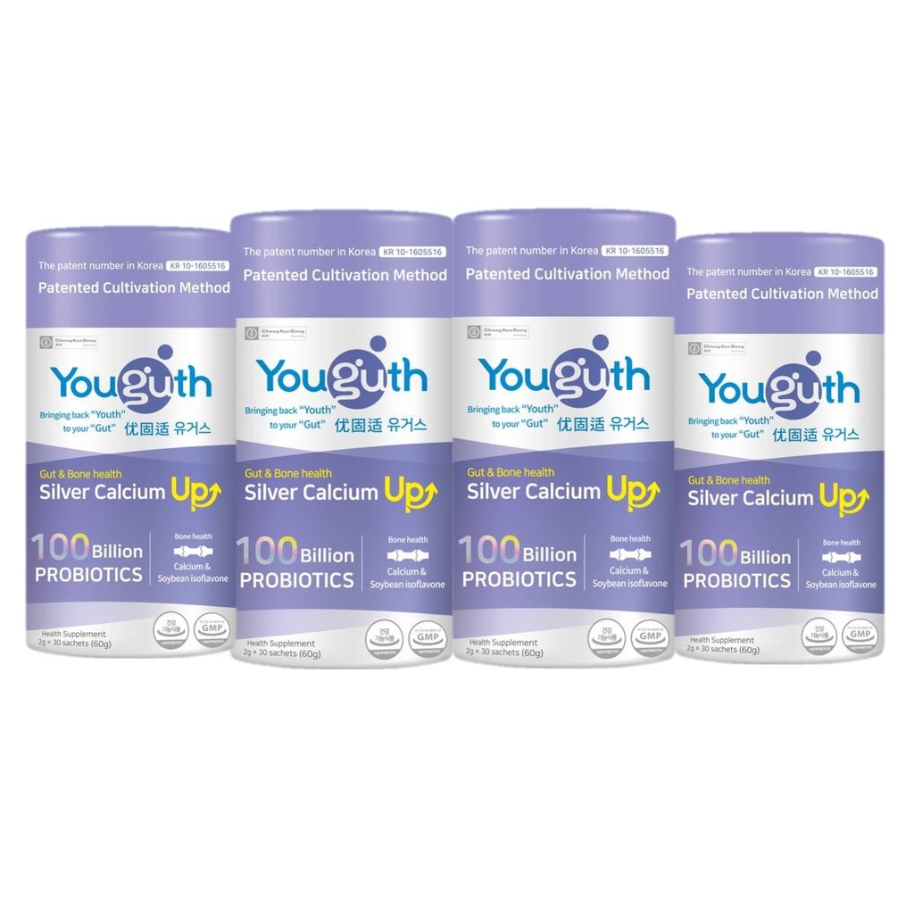 YOUGUTH PROBIOTICS Silver Up Gut Health + Bone Health 2g x 30 sachets ...