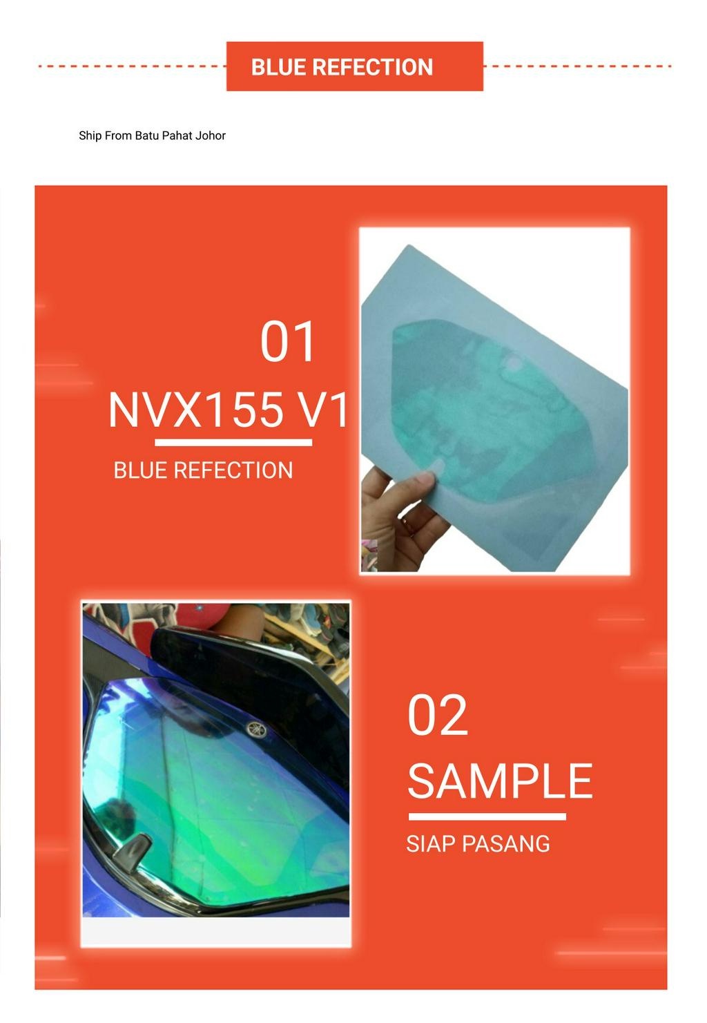 TINTED METER NVX155 V1 NVX Sticker Lampu tinted Hitam Lampu Signal ...