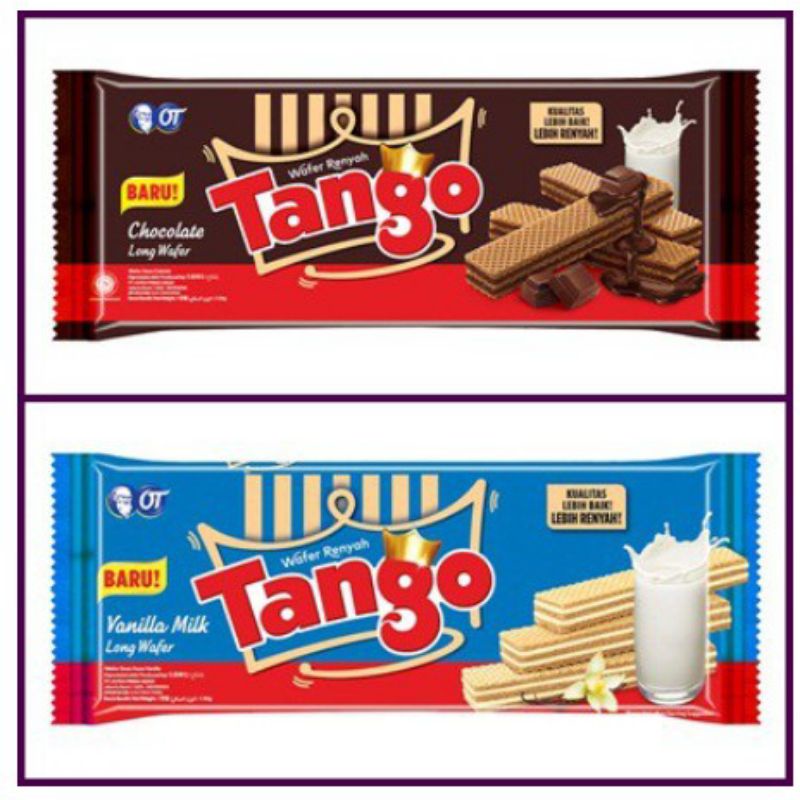 Tango Wafers Chocolate Vanilla Flavor 130g Long | Shopee Singapore