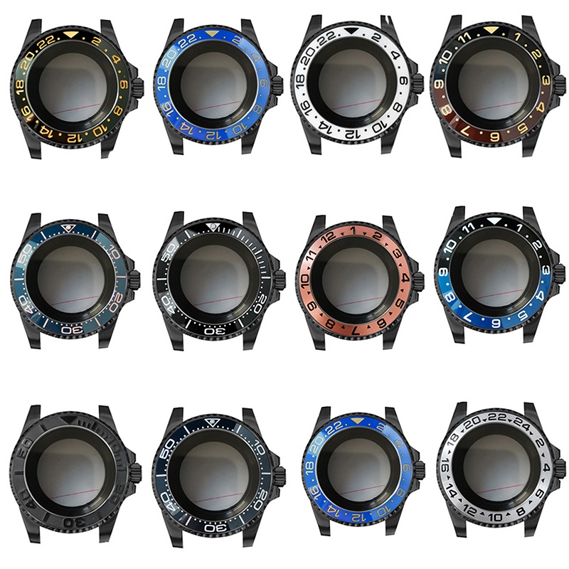 Stainless Steel Transparent Bottom Watch Case 40MM PVD Electroplating ...