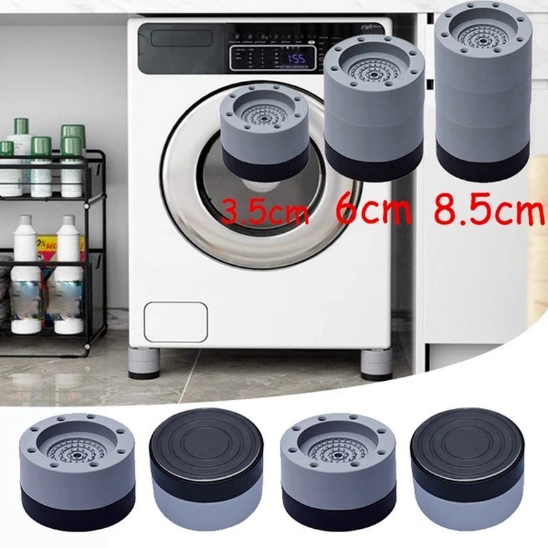 Universal Washing Machine Anti-Vibration Feet Pads Rubber Mat Dryer ...