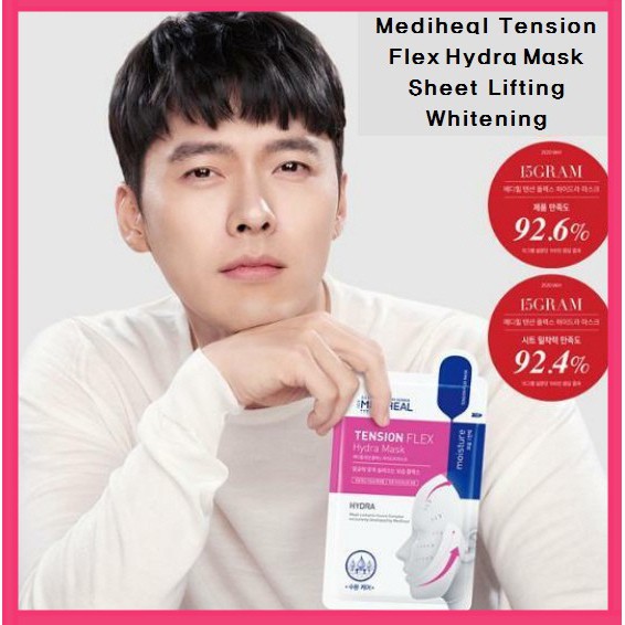 [Mediheal] Tension Flex Hydra Mask Sheet Lifting Whitening Skin Care Facial Mask (Hyun Bin Mask ...