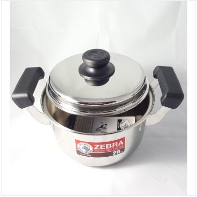 Zebra SUS304 Stainless Steel Classic Sauce Pot(20cm~30cm) | Shopee ...
