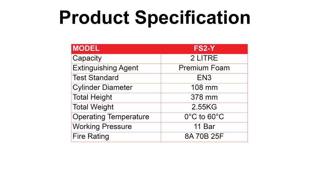 Hercules Foam Fire Extinguisher 5 Year Warranty | Shopee Singapore