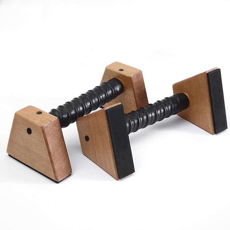 Push up Bar Wooden Russian-Style Stand/Wood Parallettes Handstand Bars ...