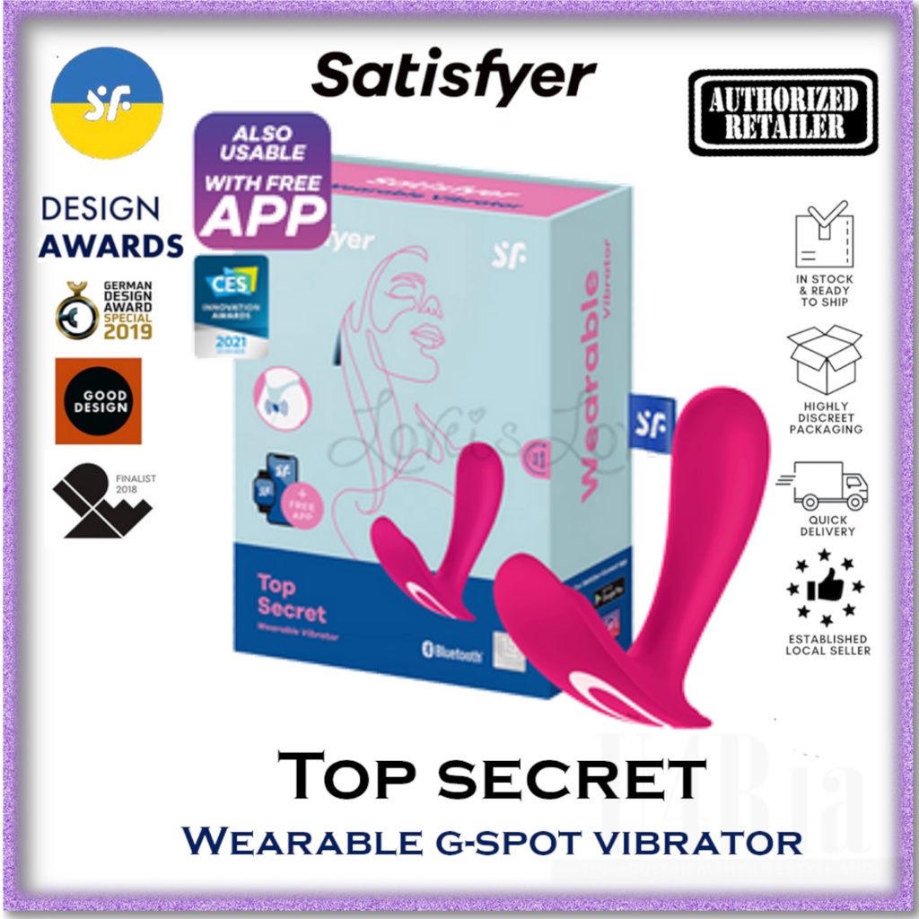 Satisfyer Top Secret App-Controlled Wearable G-spot Vibrator (Authorized Retailer) | Shopee ...