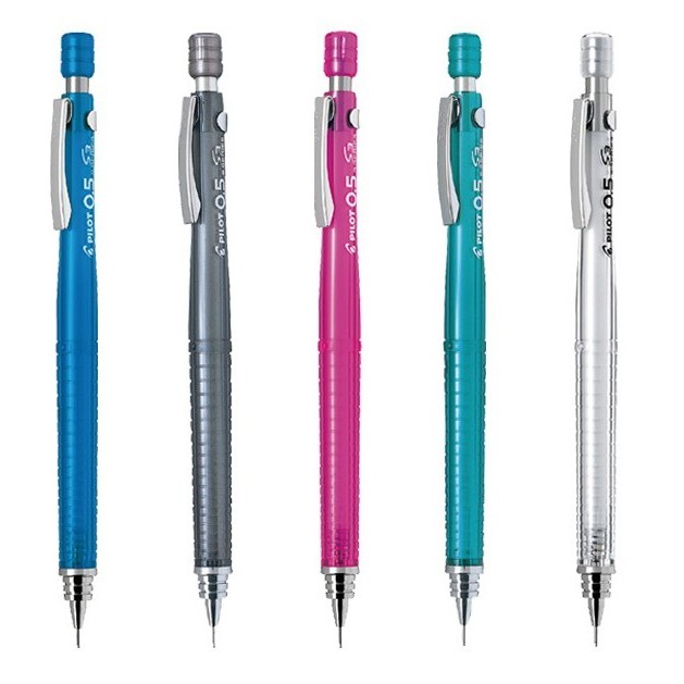 PILOT S3 Professional Drawing Pencil-0.5mm (HPS-30R-5) Metal Cap Low Center Of Gravity Design 5 ...