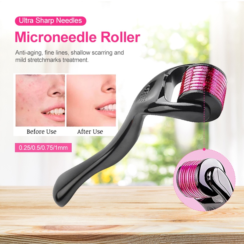 540 Derma Roller 0.25/0.5/0.75/1mm For Hair&Face Microneedle ...