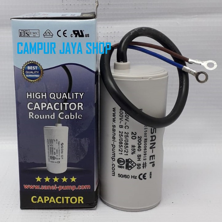 Capacitor Capacitor Round Capacitor Water Pump Compressor Dynamo 20 UF ...