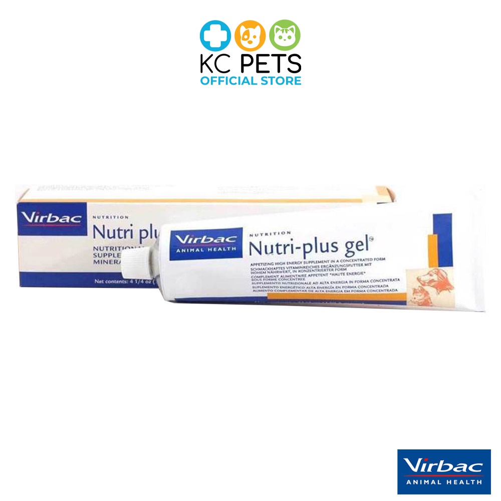 Virbac Nutri-Plus Gel Nutritional Supplement For Dogs & Cats 120g ...