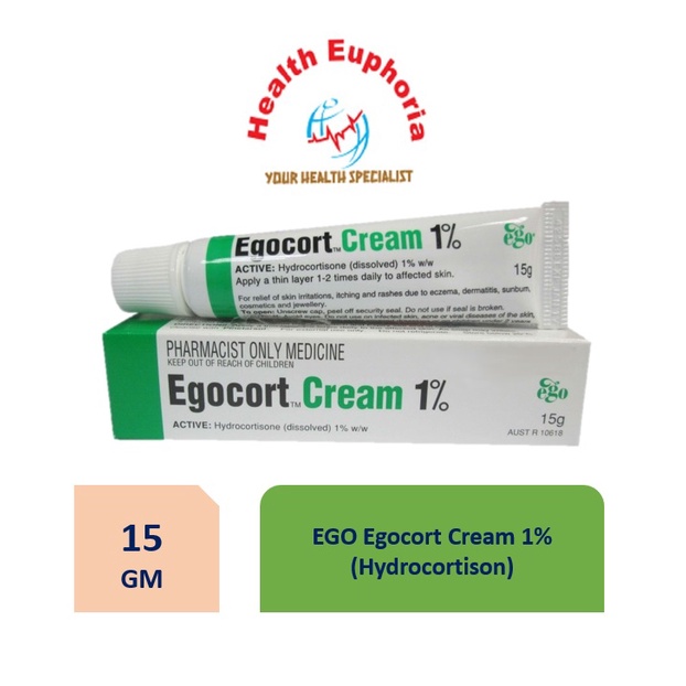 EGOCORT CREAM 1% hydrocortisone 15GM | Shopee Singapore