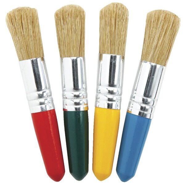 Baby Jumbo Stubby Short Paint Art brush Craft Painting | Shopee Singapore