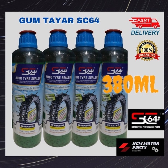 Gum TAYAR SC64 380ML FOR TAYAR TUBELESS UBAT TAYAR (Latest Product ...