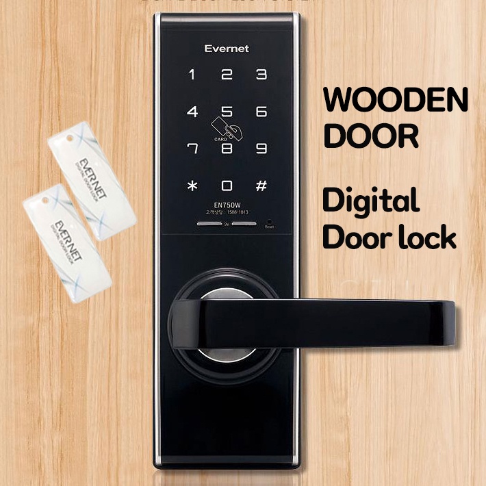 Digital DoorLock / Wooden door iron door / Password + Key door lock ...