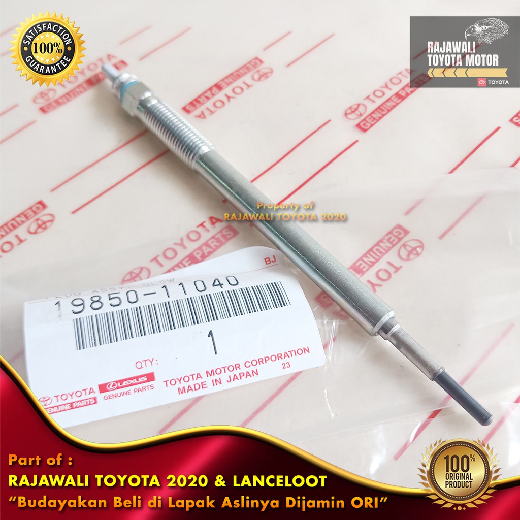 Spark Plug Heater, Glow Plug Innova Reborn, Fortuner VRZ, Hilux, Hiace ...