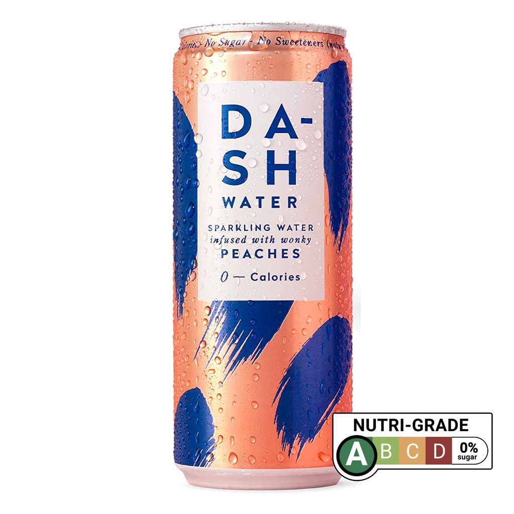 Dash Water Peach Infused Sparkling Water 300 ml x 4 | Shopee Singapore