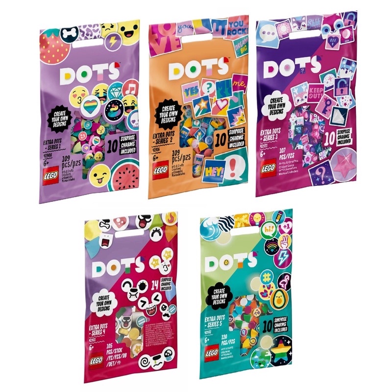 Lego Extra Dots Series 1, 2, 3, 4, 5 - Lego Accessories by ...