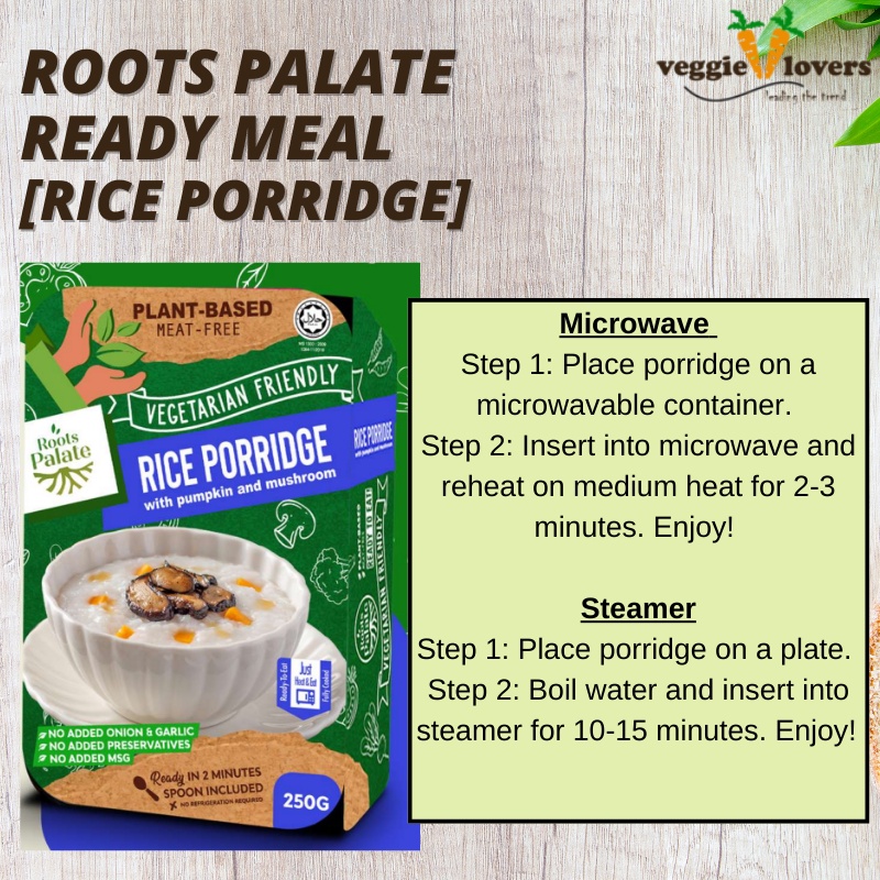 Roots Palate Plant Based Vegetarian Instant Rice Instant Halal Food ...