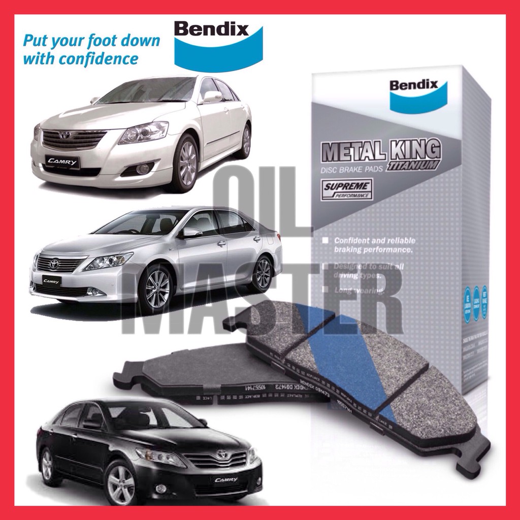 TOYOTA CAMRY ACV40 ACV41 ACV50 ASV50 FRONT BENDIX METAL KING TITANIUM ...