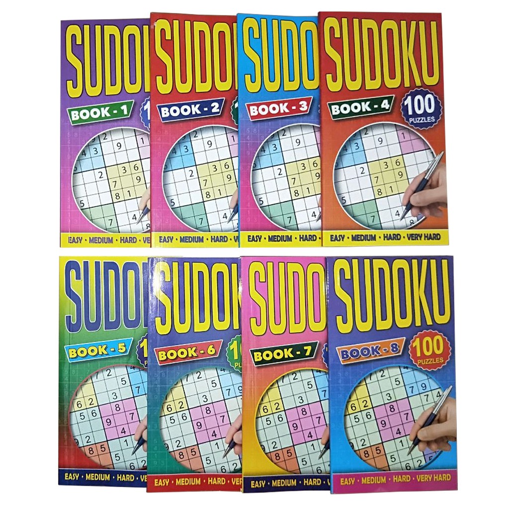 Sudoku Book w/ 100 Puzzles (Book 1 to 12) | Shopee Singapore