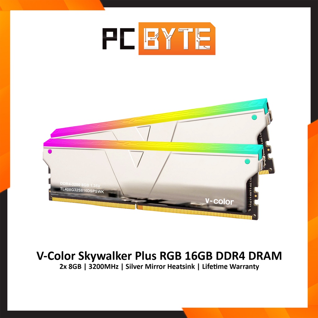 V-Color Skywalker Plus RGB 16GB DDR4 DRAM Memory Kit (2x 8GB | 3200MHz ...