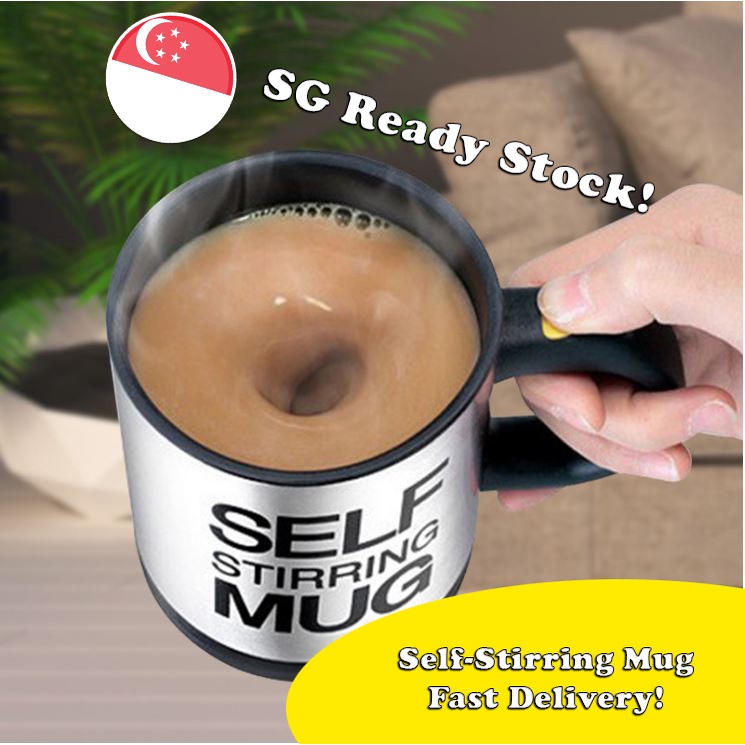 [SG SELLER 🇸🇬]400ml Mugs Automatic Electric Lazy Self Stirring Mug Cup ...