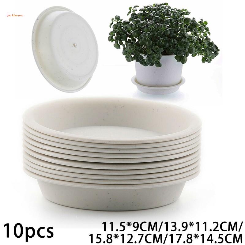 10pcs Pot Tray Round Plant Saucer Drip PP Base Flower Planter Flowerpot ...
