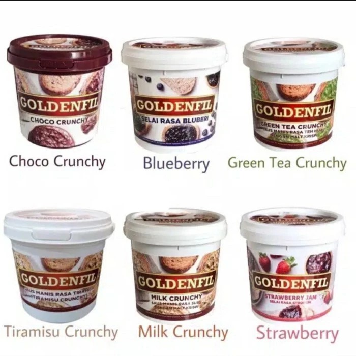 Goldenfil choco crunchy 1kg (bucket) | Shopee Singapore