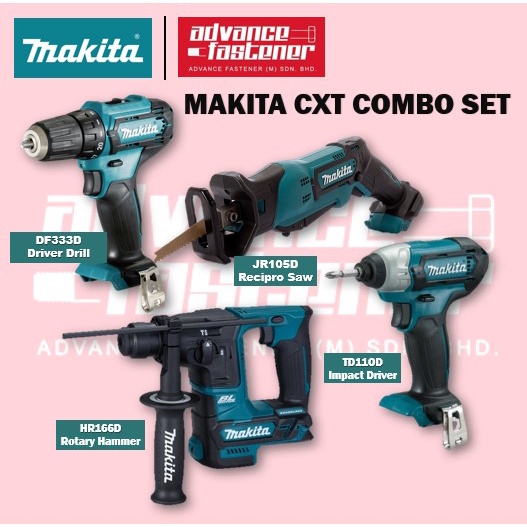 Makita CXT Combo Set RM1699 ( DF333 Driver Drill / TD110 Impact Driver ...